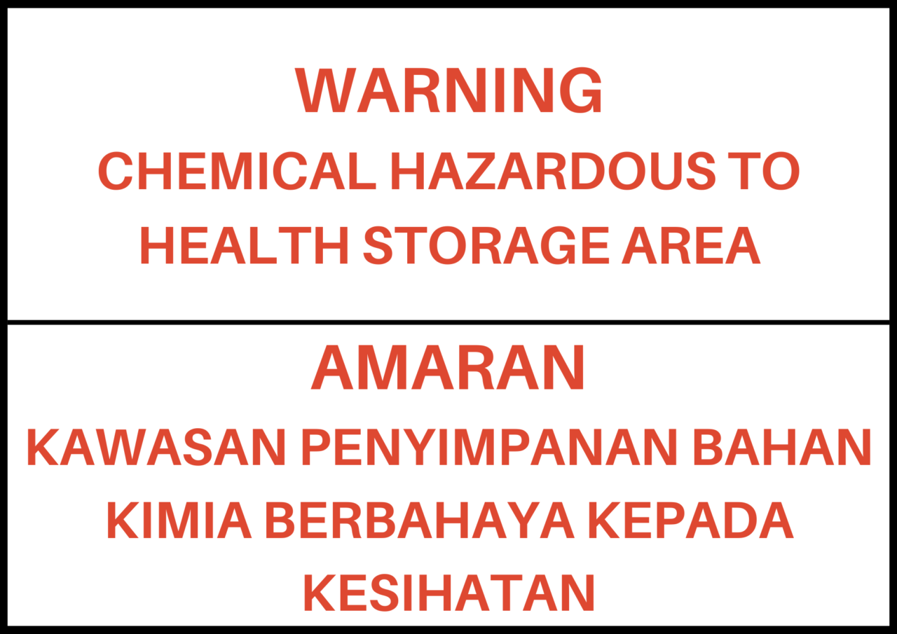 Warning Sign | CHEMICAL MANAGEMENT UNIT